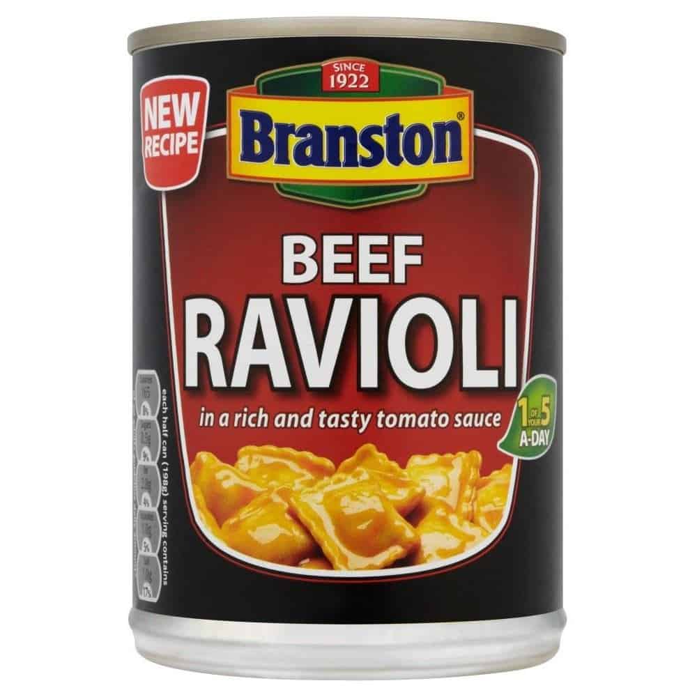 Branston Beef Ravioli In a Rich Tomato Sauce 395g - The Pantry Expat ...