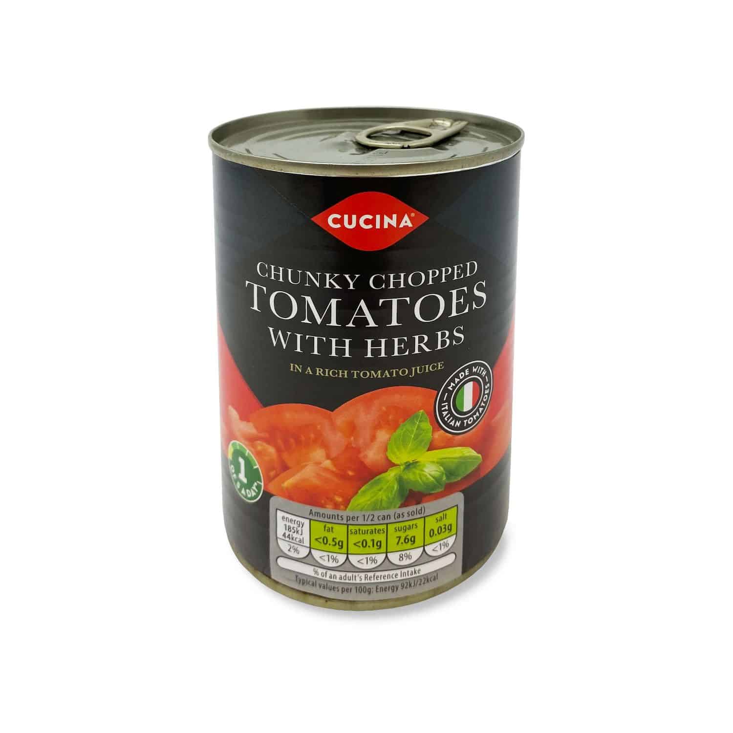 Chopped Tomatoes With Herbs 400g - The Pantry Expat Food & Beverage
