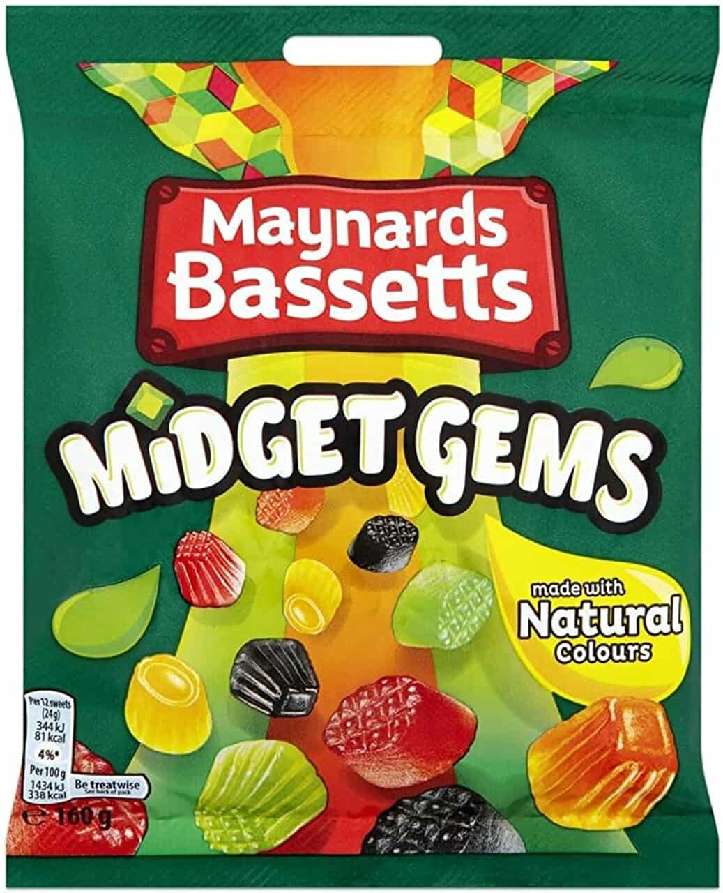 Maynards Bassetts Midget Gems 160g - The Pantry Expat Food & Beverage