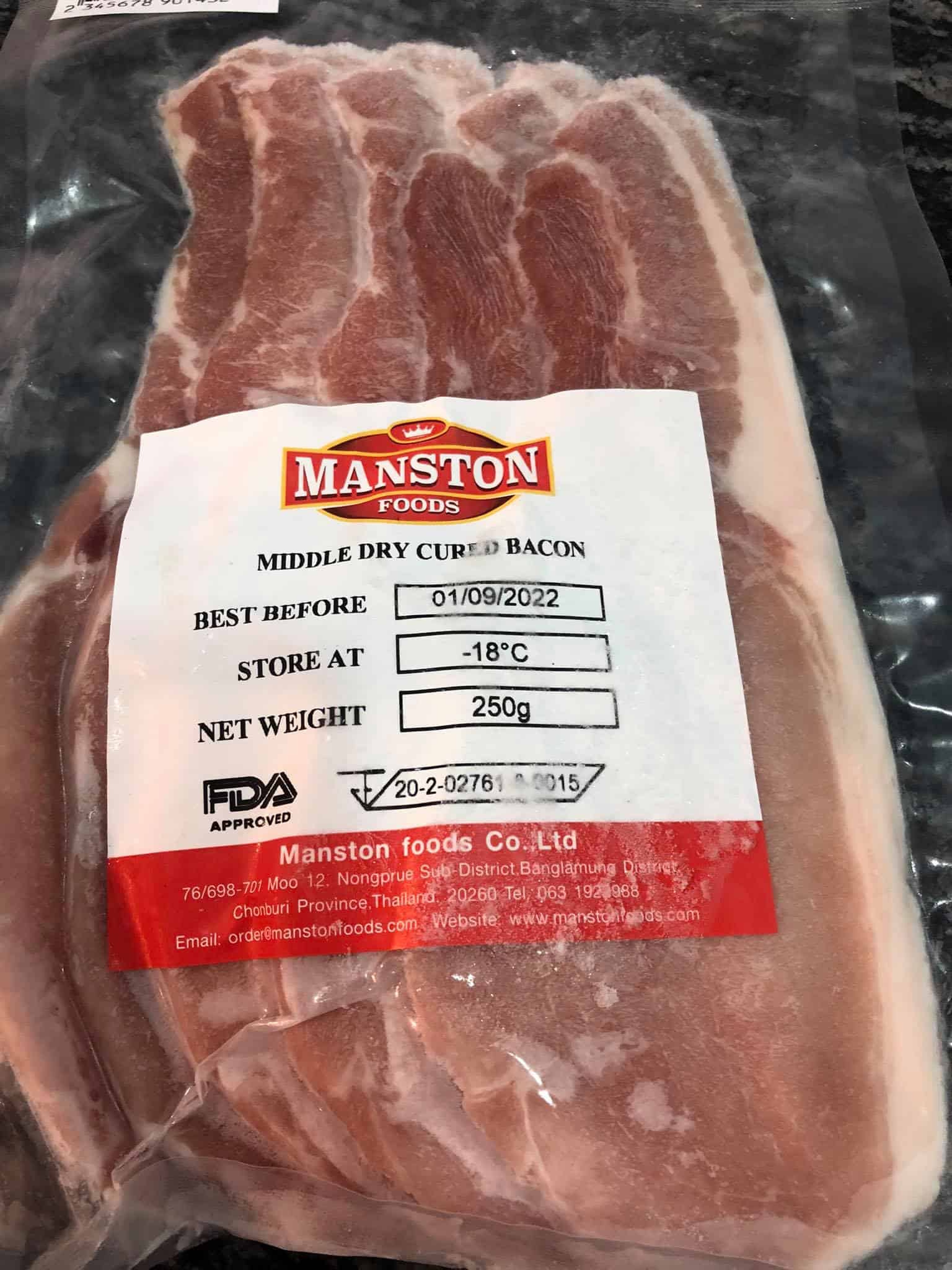 Middle Dry Cured Bacon - The Pantry Expat Food & Beverage