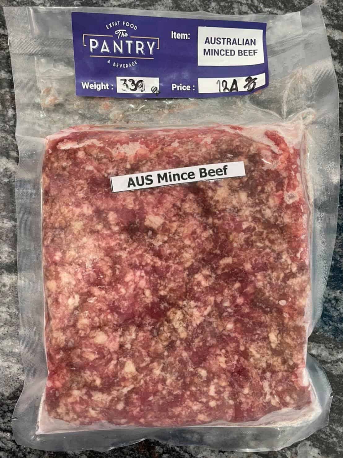 Australian Minced Beef 25% Fat - The Pantry Expat Food & Beverage