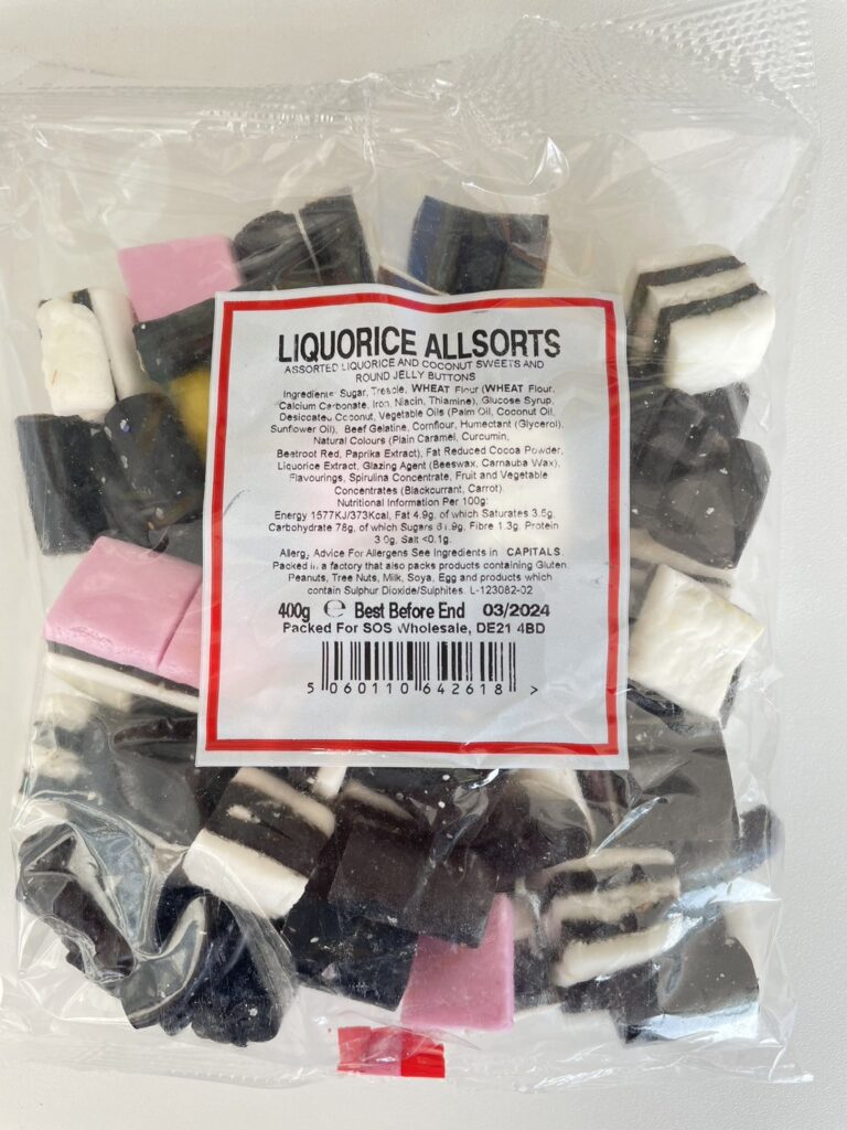 Bumper Bag Liquorice Allsorts 400g - The Pantry Expat Food & Beverage