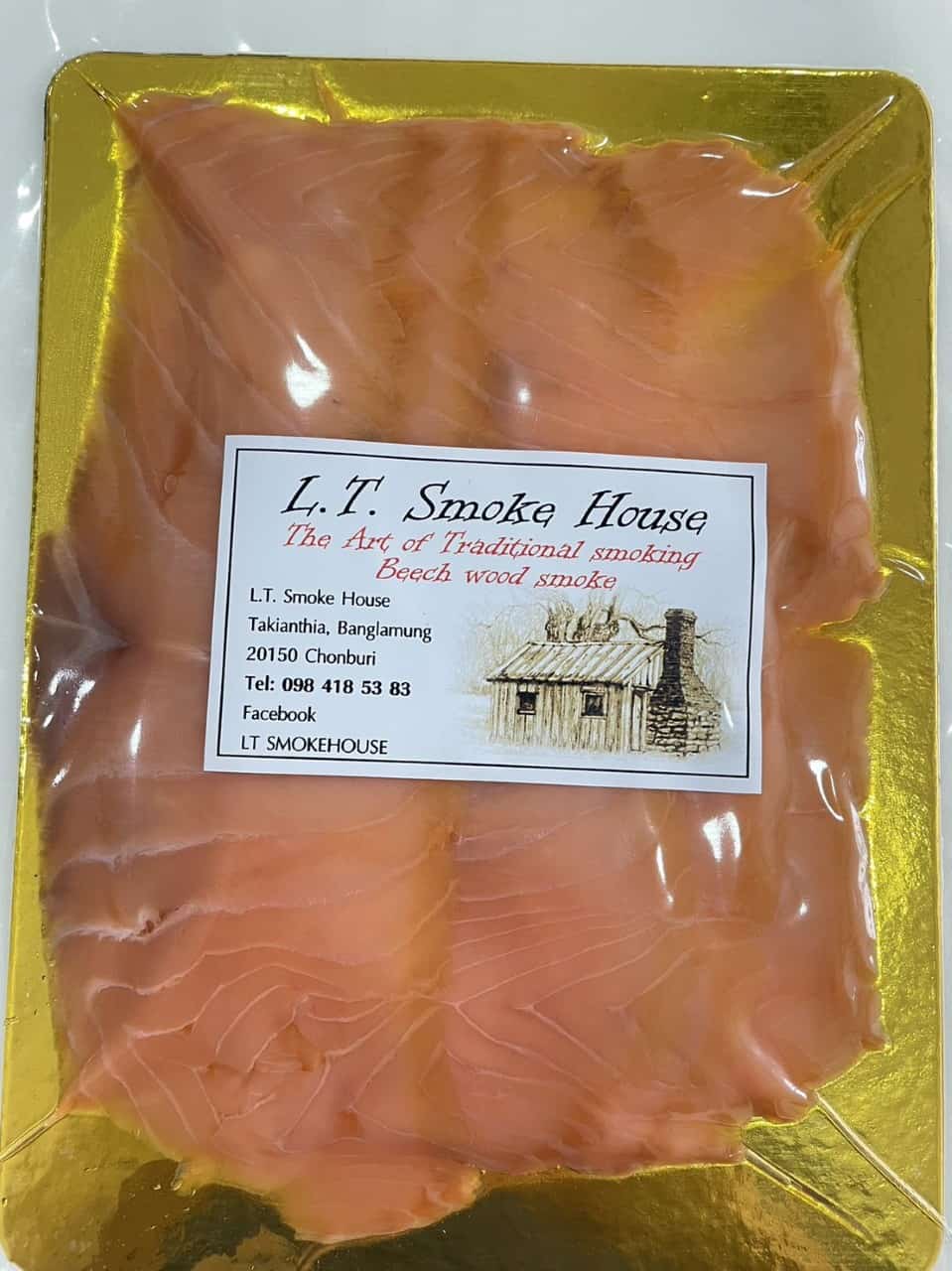 L. T. Smoke House Smoked Salmon Sliced 100g - The Pantry Expat Food ...