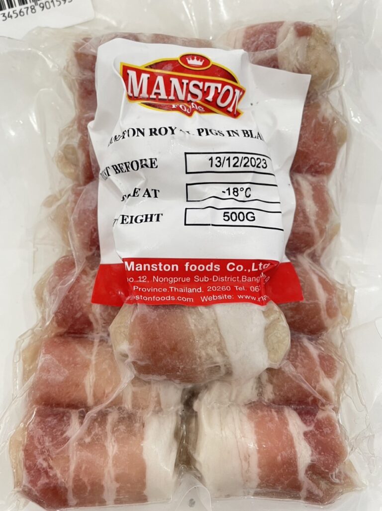 Manston Royal Pigs In Blankets 500g - The Pantry Expat Food & Beverage