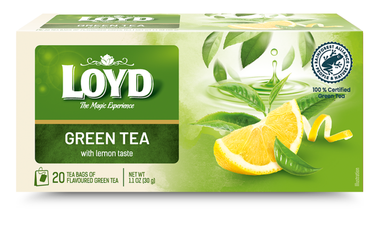 Loyd Green Tea With Lemon Taste Tea Bags x 20 - The Pantry Expat Food ...