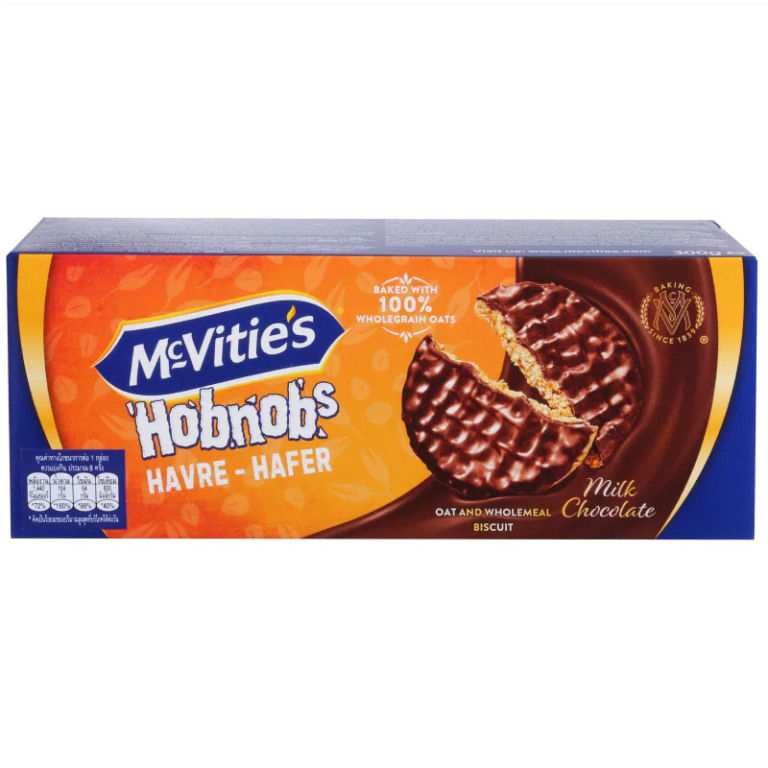 McVitie’s Oat And Wholemeal Milk Chocolate Hobnobs 300g - The Pantry ...
