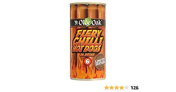 Ye Olde Oak Fiery Chilli Hot Dogs In Brine x 6 - The Pantry Expat Food ...
