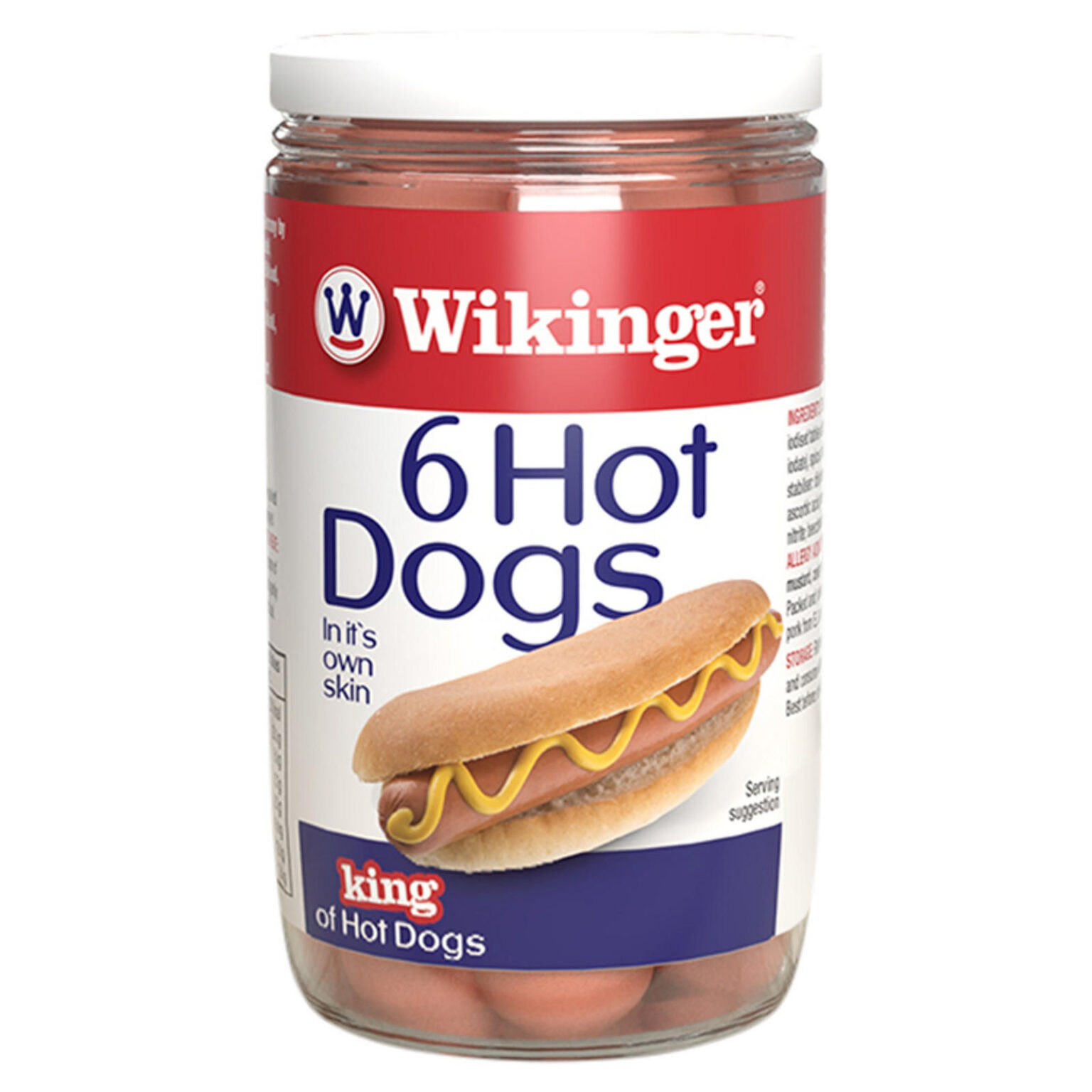 Wikinger Hot Dogs In Brine 57.5g x 6 - The Pantry Expat Food & Beverage
