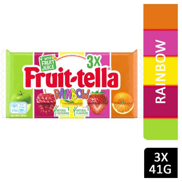 Fruit-Tella Rainbow 41g x 3 - The Pantry Expat Food & Beverage