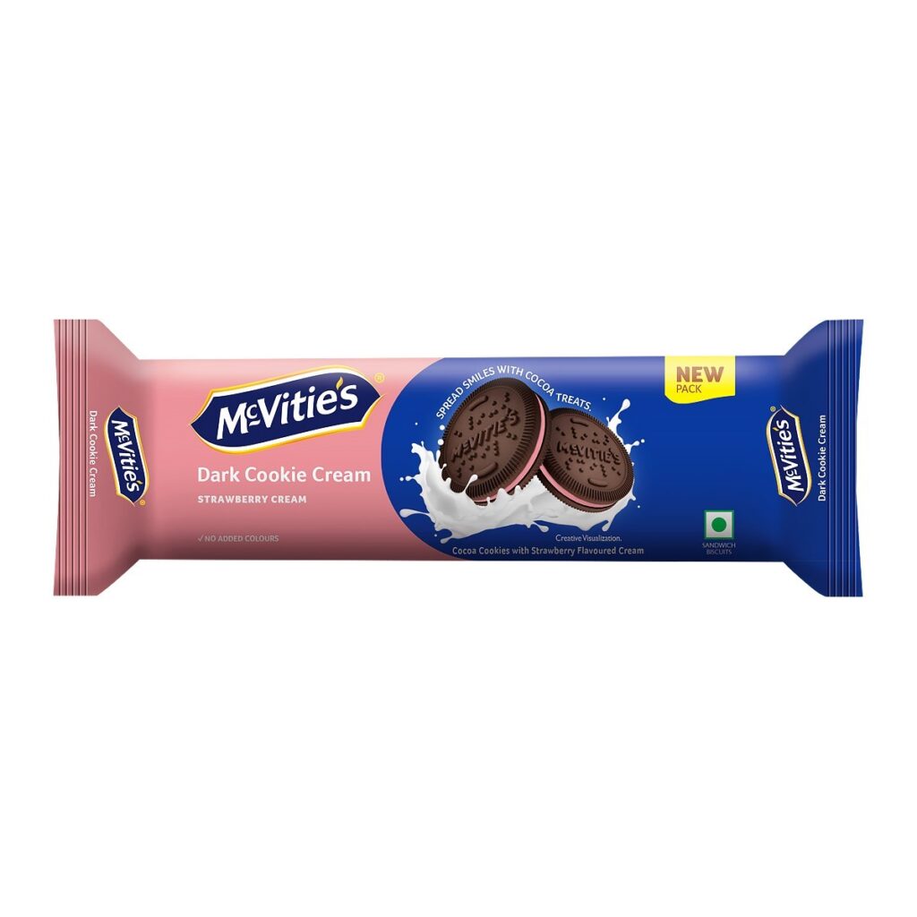 McVitie’s Dark Cookie Cream Strawberry Cream 120g - The Pantry Expat ...
