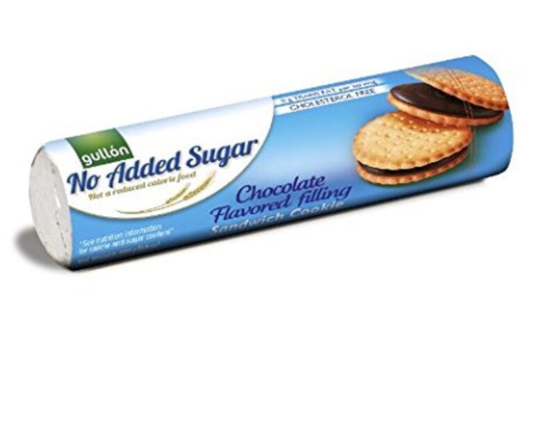 Gullon Chocolate Cream Sandwich Cookies No Added Sugar 250g The