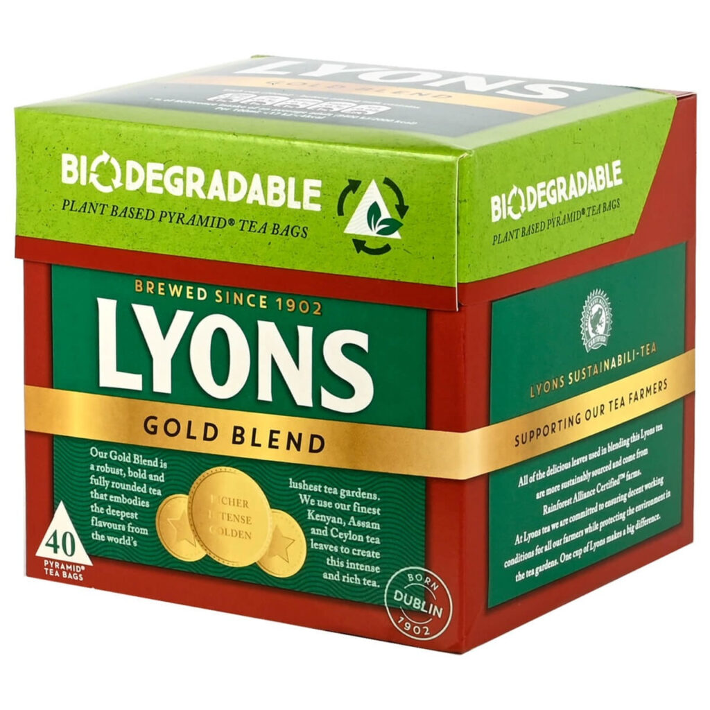 Lyons Gold Blend Biodegradable Tea Bags x 40 - The Pantry Expat Food ...
