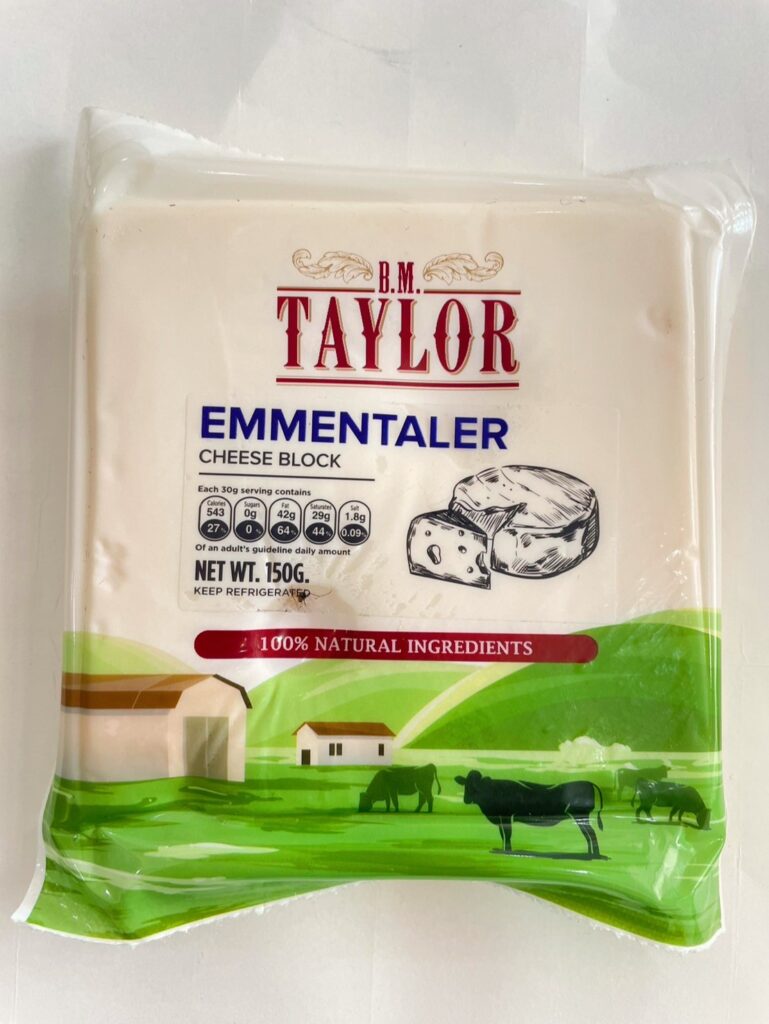 B.M. Taylor Emmentaler Block 150g - The Pantry Expat Food & Beverage
