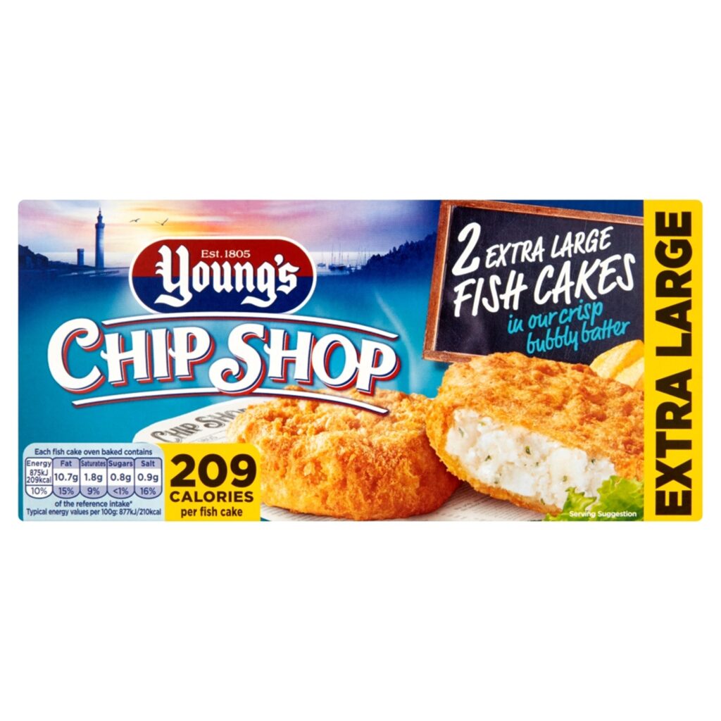 Young’s Extra Large Chip Shop Fish Cakes 105g x 2 - The Pantry Expat ...
