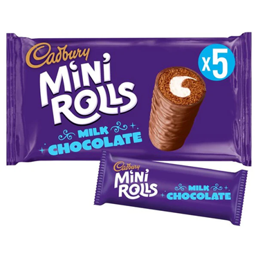 Cadbury Mini Milk Chocolate Rolls x 5 - The Pantry Expat Food & Beverage